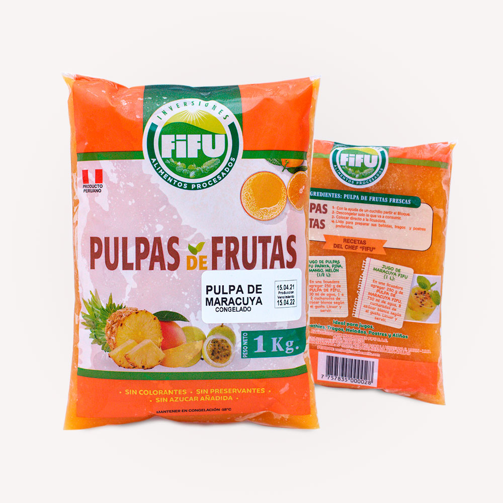 Pulpa de Maracuyá Bls x 1.0KG - FIFU